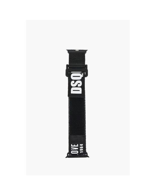 DSquared² Fabric Made With Love Watch Band With Velcro Closure in Black ...