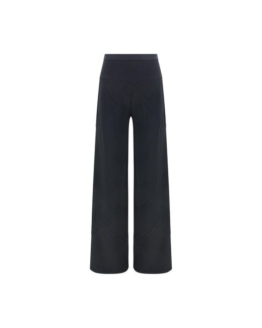 Rick Owens Bias Pants in Blue | Lyst UK