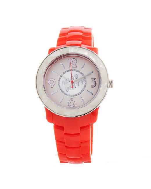 Miss Sixty Red Polyethylene Watch in Grey | Lyst UK