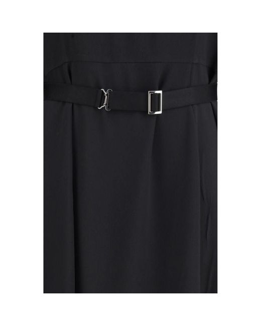 Prada Black Wool Casual Dress | Lyst UK