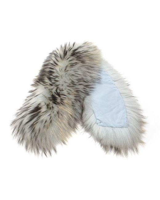MR & MRS Light Blue Polyester Scarf in Grey | Lyst UK