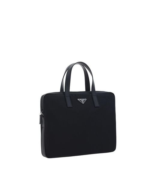 Prada Work Shoulder Bag in Black for Men | Lyst