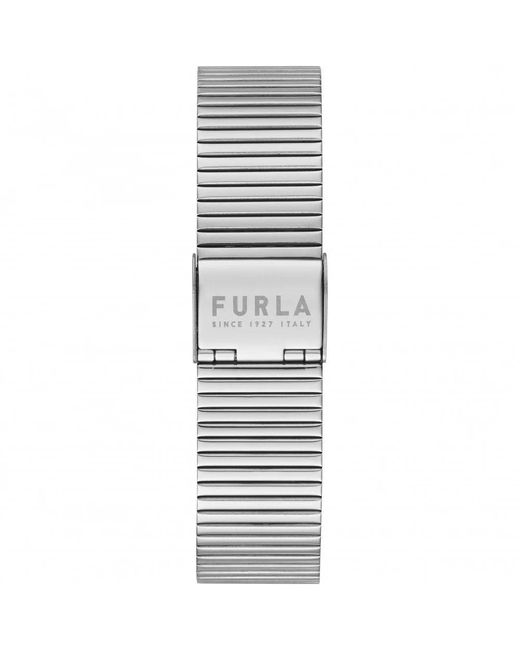 Furla Gray Stainless Steel Dress Watch in Metallic | Lyst UK