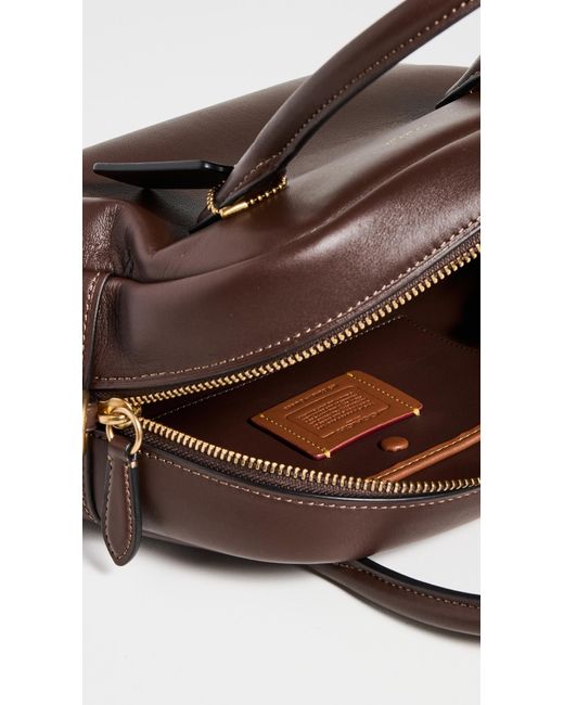 COACH Glovetanned Borough Bowling Bag in Brown | Lyst