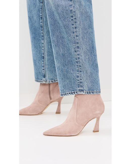 Stuart Weitzman Vinnie Booties in Pink | Lyst