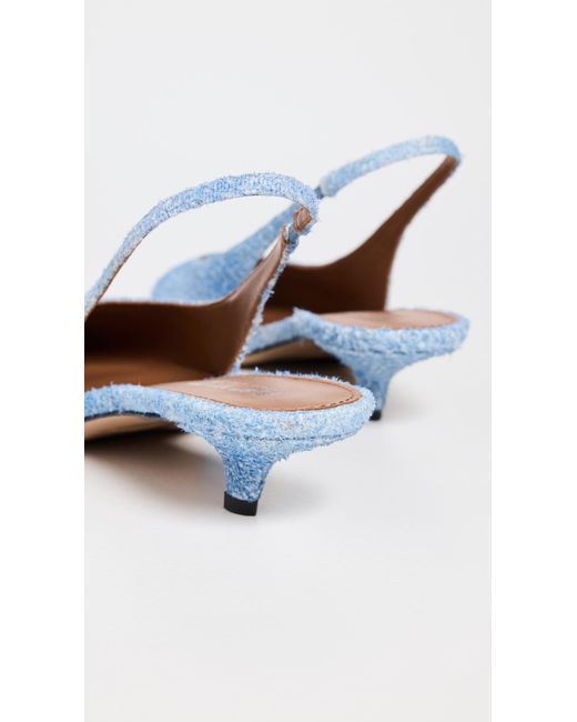Paris Texas Jessica Western Slingbacks 35Mm in Blue | Lyst