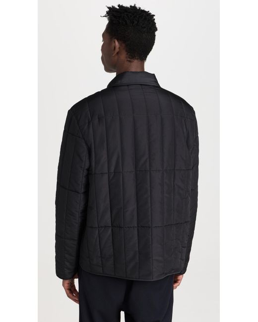 Maison Kitsuné Aion Kitune Quited Bouon Jacket Back in Black for Men | Lyst