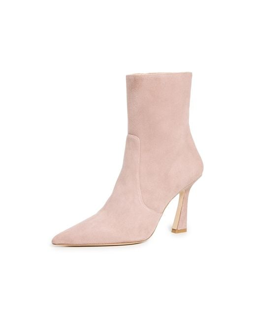 Stuart Weitzman Vinnie Booties in Pink | Lyst