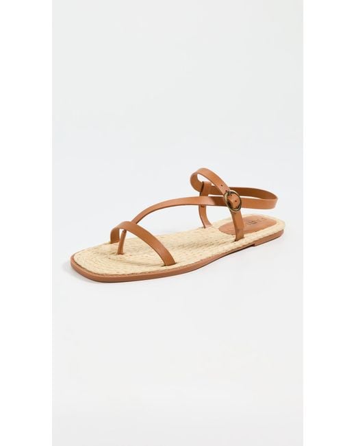 FARM Rio Cross Strap Sandals in Natural | Lyst