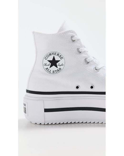 Converse Chuck Taylor All Star Lift Double Stack Sneakers in White | Lyst