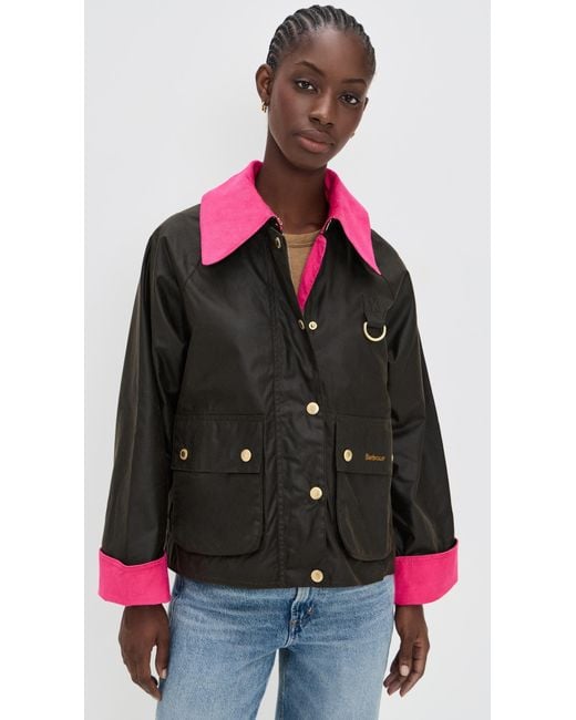 Barbour Icons Spey Wax Jacket in Red | Lyst