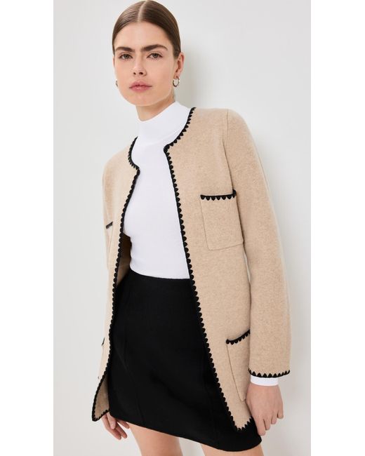 Reformation Iabee Regenerative Woo Weater Jacket Inen X in Natural | Lyst