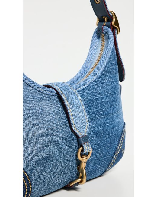 COACH The Originals Denim Hamptons Hobo in Blue | Lyst