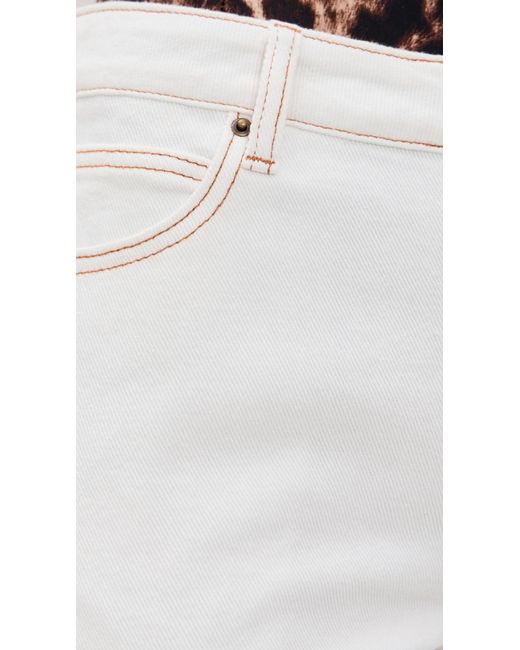Lioness Top Model Cuffed Jeans in White | Lyst