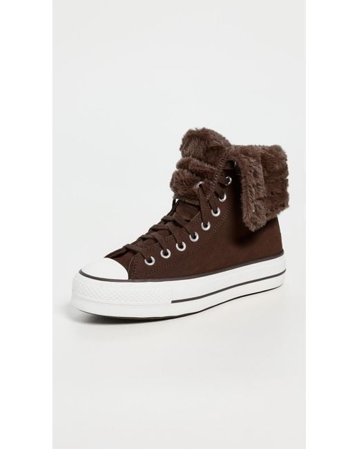 Converse Chuck Taylor All Star Fold-Over Lift Platform Sneakers in ...