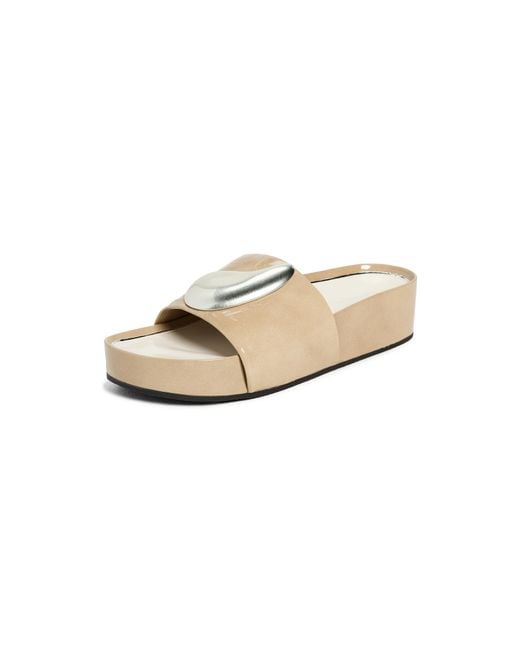 Tory Burch Patos Platform Slides in White | Lyst