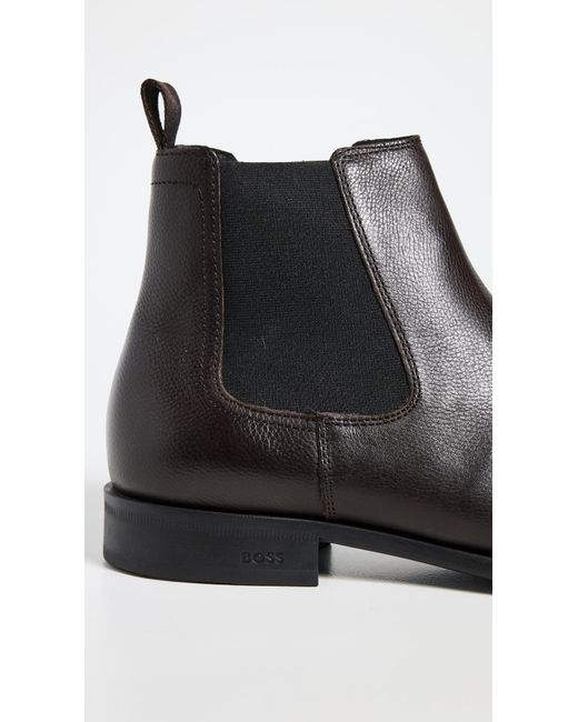 BOSS Colby Chelsea Boots in Black for Men | Lyst