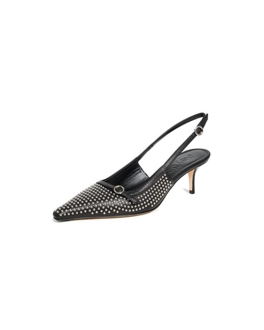 Aeyde Saba Mini Studs Nappa Leather Pumps in Black | Lyst