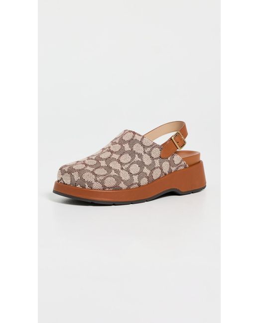 COACH Sculpted C Platform Clogs | Lyst
