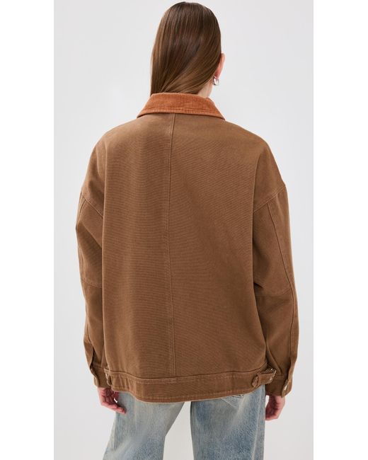 Lioness Workwear Jacket in Brown | Lyst