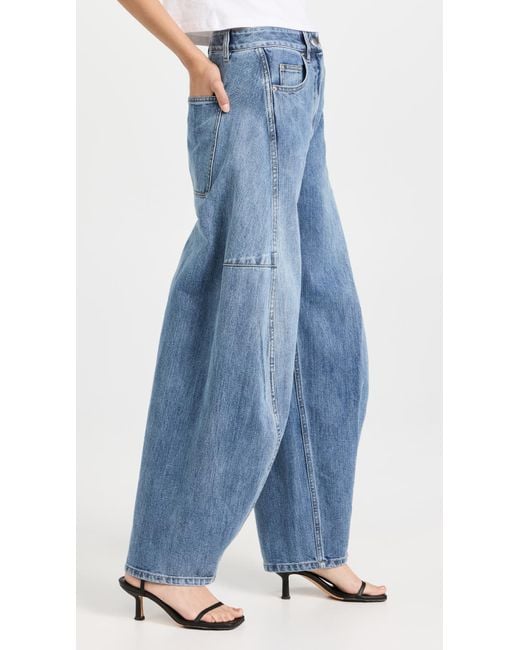 Tibi Classic Wash Denim Sid Jeans in Blue | Lyst