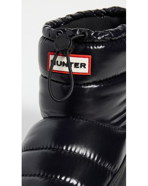 HUNTER Amble Insulated Boots in Black | Lyst