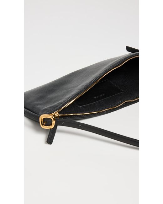 Madewell Slouch Mini Shoulder Leather in Black | Lyst