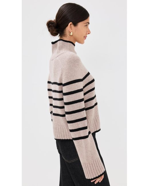 Reformation Reforation Brooke Cahere Cropped Turteneck Weater Toat/back ...