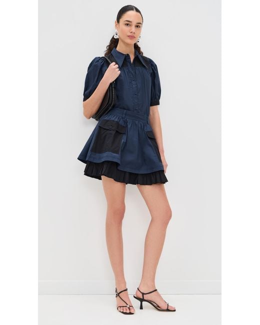 Ulla Johnson Freja Top in Blue | Lyst