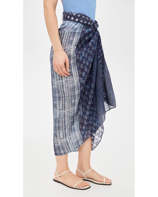 Faherty Sun Valley Patchwork Pareo in Blue | Lyst