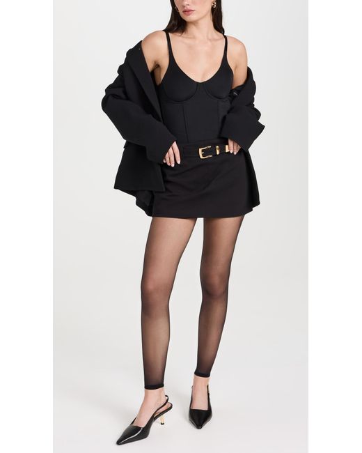 Commando Coando Essential Footless Sheer Tights in Black | Lyst