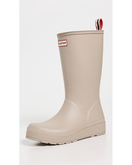 HUNTER Play Tall Boots in White | Lyst