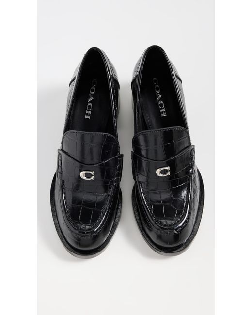 COACH Natalie Loafers in Black | Lyst
