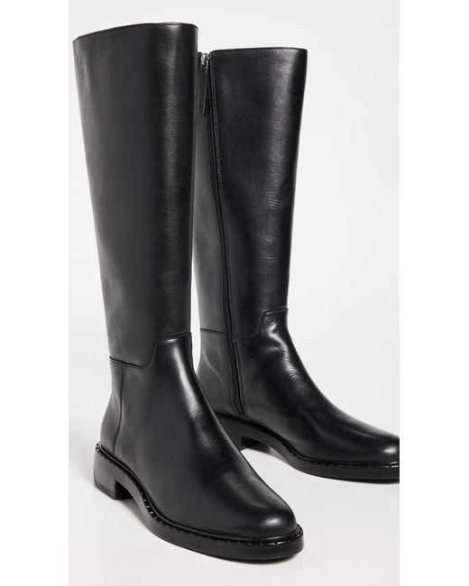 Reformation Nancy Knee Riding Boots in Black | Lyst