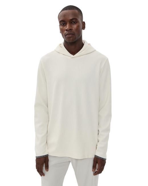 Greyson Traverse Waffle Hoodie in White for Men | Lyst