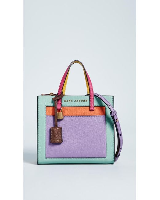 Marc Jacobs Mini Grind Colorblocked Tote | Lyst