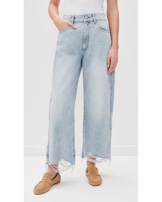 DL1961 Taylor Barrel Ultra High Rise Ankle Jeans in Blue | Lyst
