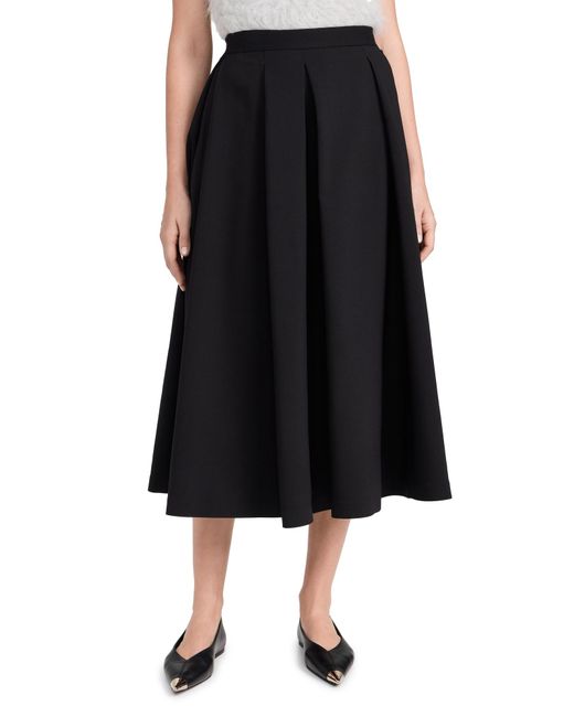 Theory Irregular Pleat Volume Skirt in Black | Lyst