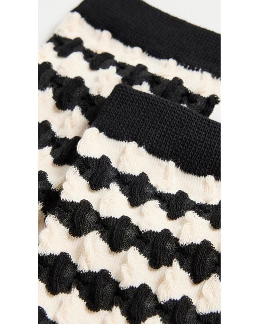 Stems Magic Texture Wool Blend Socks in Black | Lyst