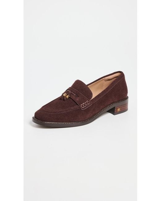 Sam Edelman Denise Suede Loafers in Brown | Lyst