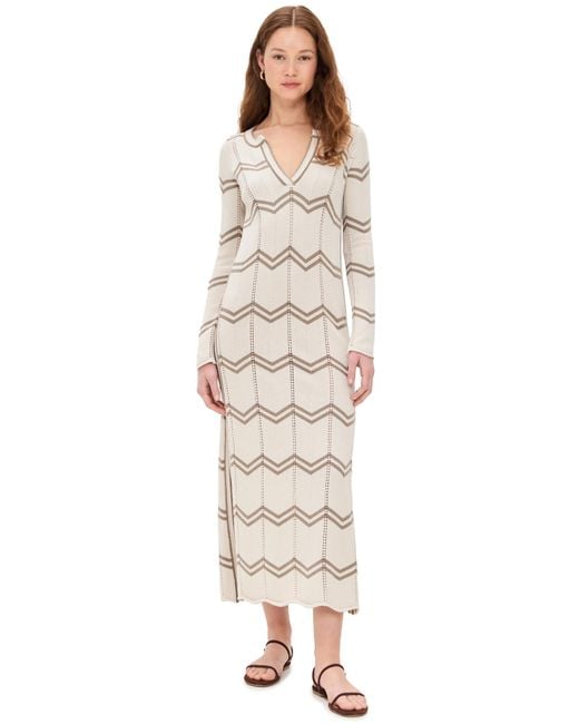 Splendid X Cella Jane Chevron Caftan in White | Lyst