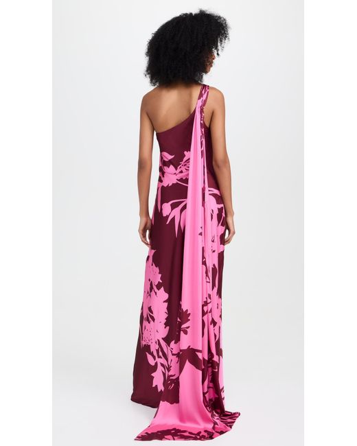 Hemant & Nandita Heant And Nandita One Houlder Long Dre Black Agenta in ...