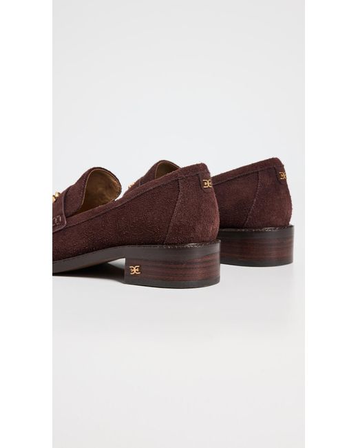 Sam Edelman Denise Suede Loafers in Brown | Lyst