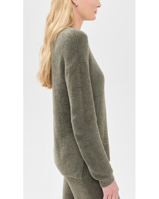 Barefoot Dreams Ccl Textured Pullover in Green | Lyst