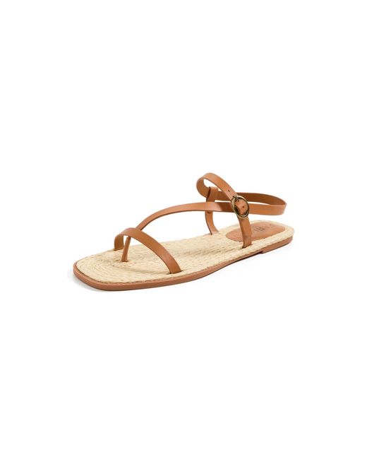 FARM Rio Cross Strap Sandals in Natural | Lyst
