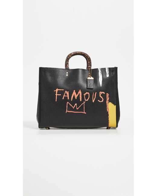 COACH Leather X Jean-michel Basquiat Rogue 39 With Snakeskin Detail in ...