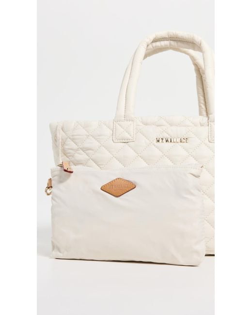 MZ Wallace Small Metro City Tote in White | Lyst