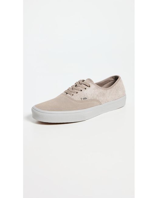Vans Suede Mix Authentic Sneakers in White for Men | Lyst