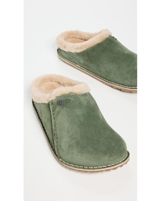 Birkenstock Zermatt Premium Shearling Clogs in Green for Men | Lyst