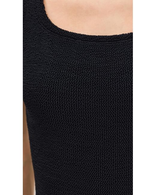 Hunza G Maya One Piece in Black | Lyst